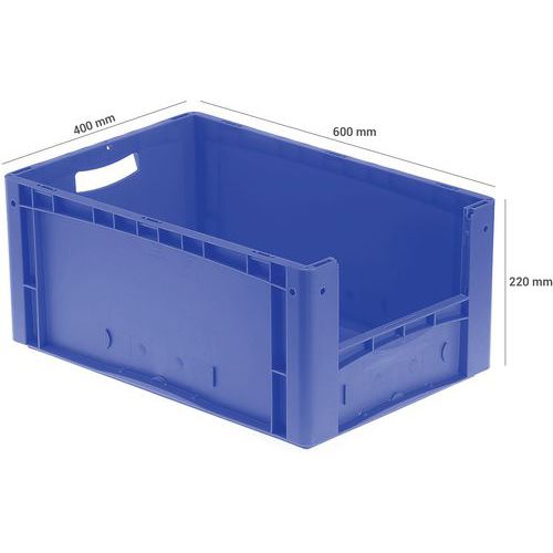 Euro Stacking Containers 44L to 85L - Solid | Storage | Manutan