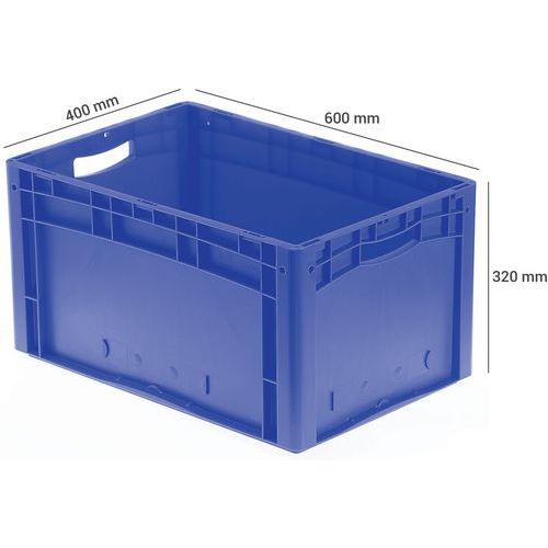 Euro Stacking Containers 21L to 174L - Solid | Storage | Manutan