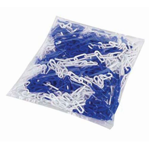 Plastic chain in bag - Blue/White - Manutan.co.uk