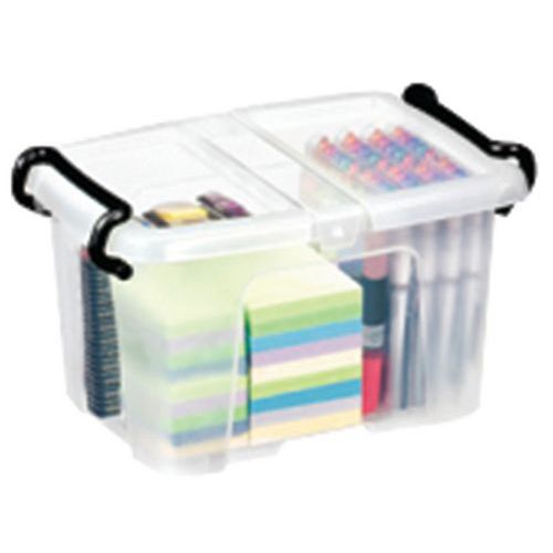 Strata storage box — Centre-hinged lid - Manutan.co.uk