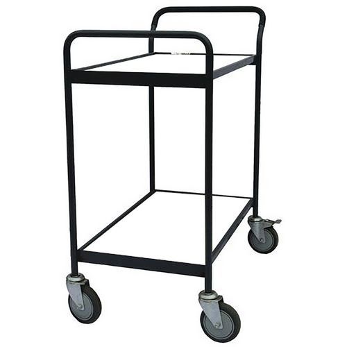 Steel trolley - 2 shelves - Capacity 200 kg | Manutan UK