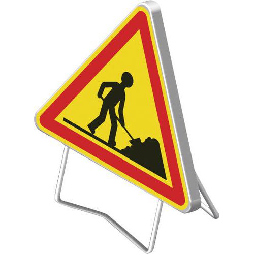 Temporary construction site sign - AK5 - Works - Manutan.co.uk