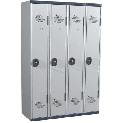 Seamline Optimum® 4-column locker - Column width: 300 mm - On base ...