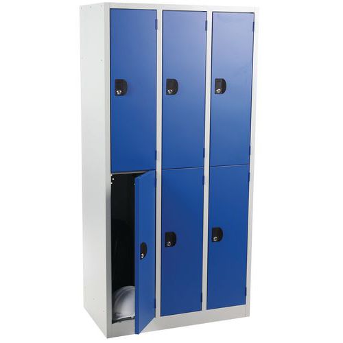 2 Door Locker on a Plinth | 300mm Wide | Free Delivery | Manutan UK