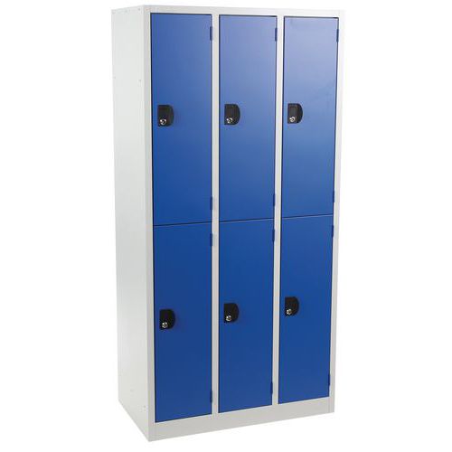Modulo multi-compartment locker - 1 to 3 columns - On base - Manutan ...