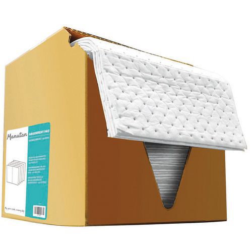 Oil & Fuel Spill Pads - Hydrocarbon Absorbent - Waterproof - Manutan ...