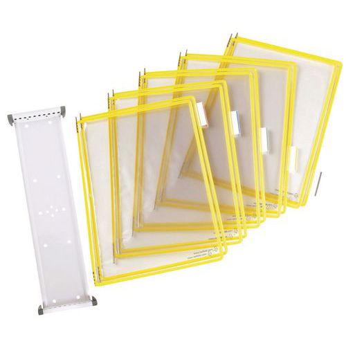 Flip file wall unit with 10 x A4 sized pockets - Tarifold - Manutan.co.uk