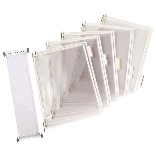Tarifold pivoting wall unit - 10 pockets for A3 format - Manutan.co.uk