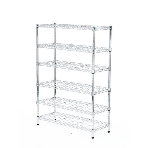 Chrome Wine Racks | Displays 63 Bottles | Free Delivery | Manutan UK