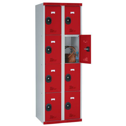 Seamline Optimum® 8-compartment locker - 2 columns - Width: 300 mm - On ...