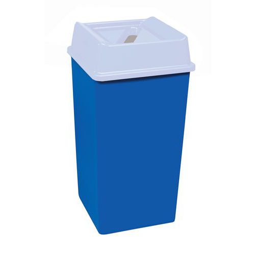 Square plastic dustbin | 133 l | Manutan UK