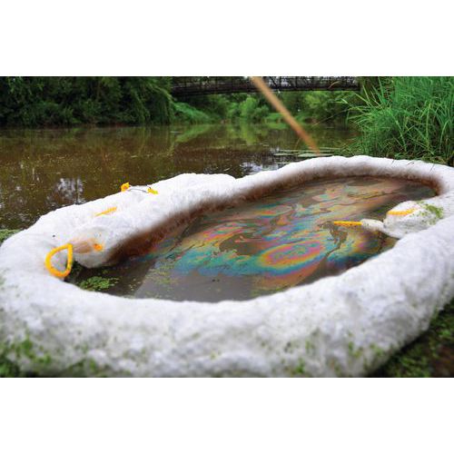 Floating Oil Spill Barrier - Oil & Hydrocarbon Absorbing - Ikasorb ...