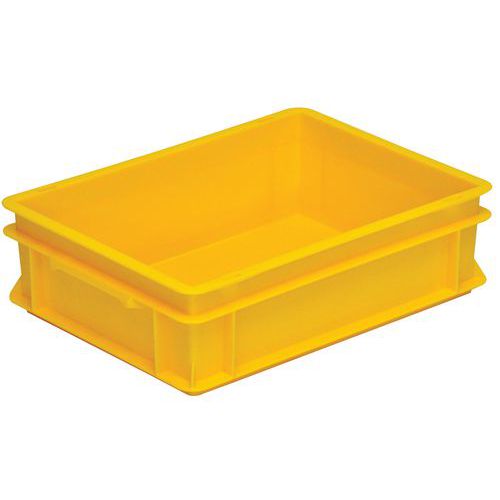 RAKO yellow European standard stackable container - 10 to 42 l ...