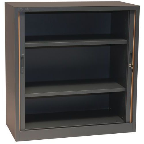 PVC Tambour Door Cupboard | HxWxD 1050x1000x450mm | 10 Year Guarantee