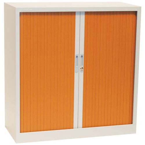 PVC Tambour Door Cupboard | HxWxD 1050x1000x450mm | 10 Year Guarantee