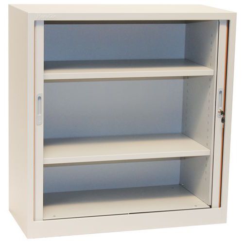 PVC Tambour Door Cupboard | HxWxD 1050x1000x450mm | 10 Year Guarantee