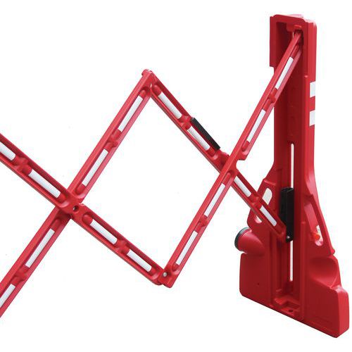 Extendable weighted work site barrier - Manutan Expert - Manutan.co.uk