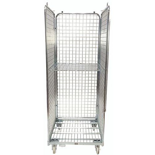 Mesh shelf for safety roll container - Manutan Expert - Manutan.co.uk