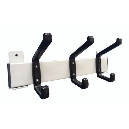 Wall Mounted Coat Rail | 3-10 Hooks | Manutan UK