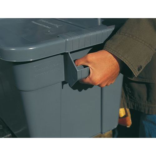 BRUTE® container - Length 700 mm - 53 to 75.5 l with lid - Rubbermaid ...