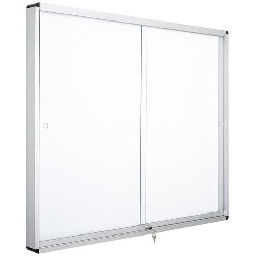 Aluminium Double Door Display Cases - Manutan | Presentation | Manutan