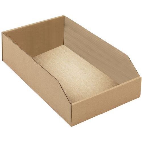Brown kraft cardboard picking bin | Length 400 mm | Storage Box