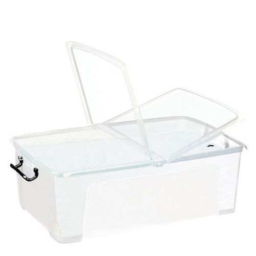 Strata storage box — Centre-hinged lid - Manutan.co.uk