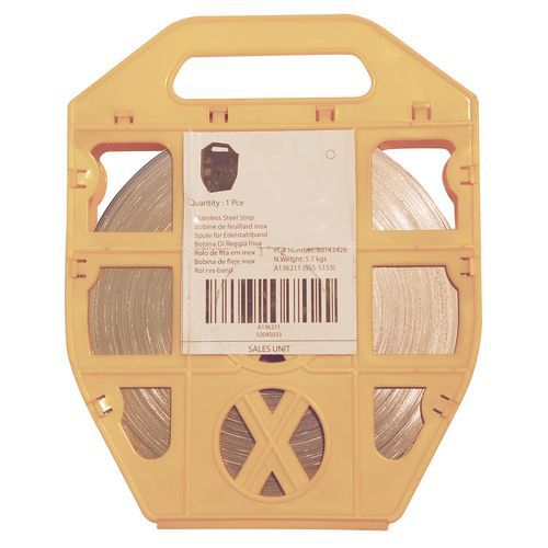 Stainless Steel Strapping Reel- 5000mm | Manutan UK