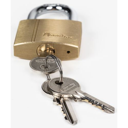 Brass safety padlock with key - Manutan Expert - Manutan.co.uk