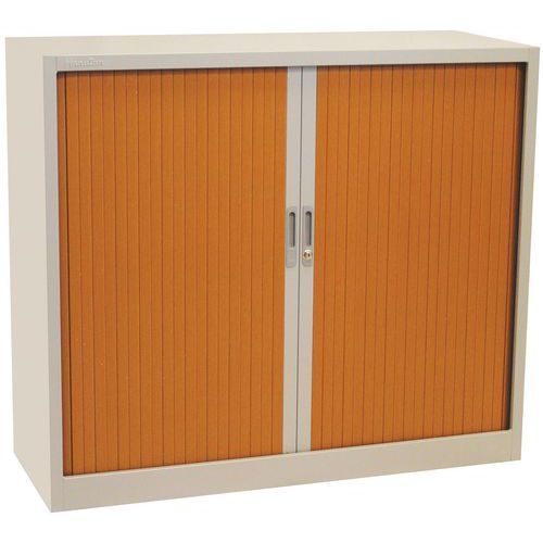 PVC Tambour Door Cupboard | HxWxD 1050x1000x450mm | 10 Year Guarantee