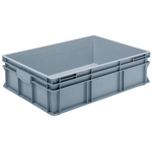 RAKO grey European standard stackable container - 90 to 175 l - Manutan ...