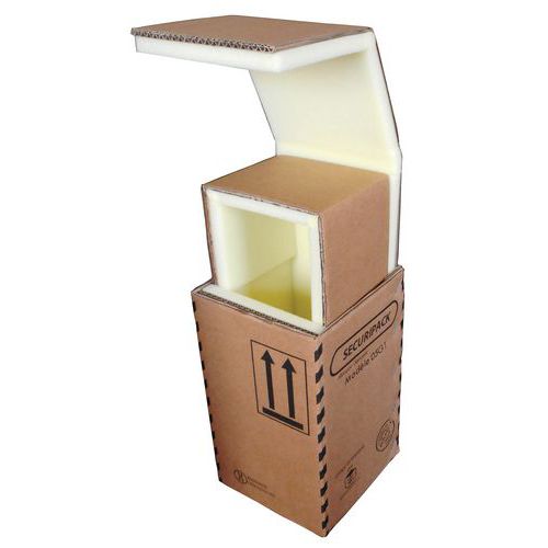 Securipack board wrap-around box - Foam inside - Manutan.co.uk