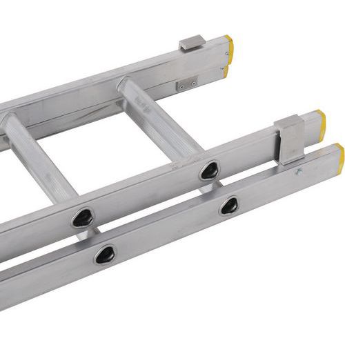 Telescopic Extension Aluminium Ladders With Stabiliser Bar - Manutan.co.uk