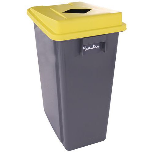 Selective-sorting bin and lid, 60 or 80 L | Manutan UK