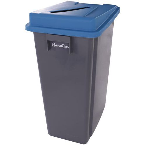 Selective-sorting bin and lid, 60 or 80 L | Manutan UK
