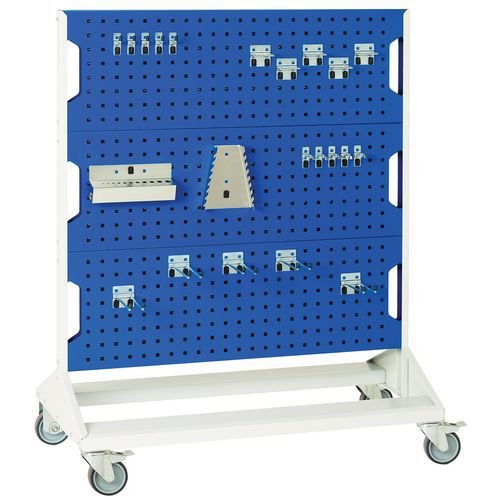 Bott 1250mm High Mobile Perfo Panel Racks | Tool Storage | Manutan UK