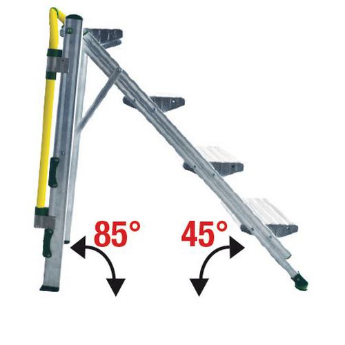 Folding Aluminium Steps | Ladders | Manutan