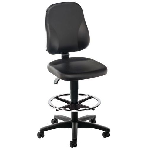 Multi-purpose, vinyl ergonomic workshop chair - Manutan.co.uk