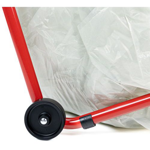 Set of wheels for large 400-l bin bag holder – Vepa Bins - Manutan.co.uk