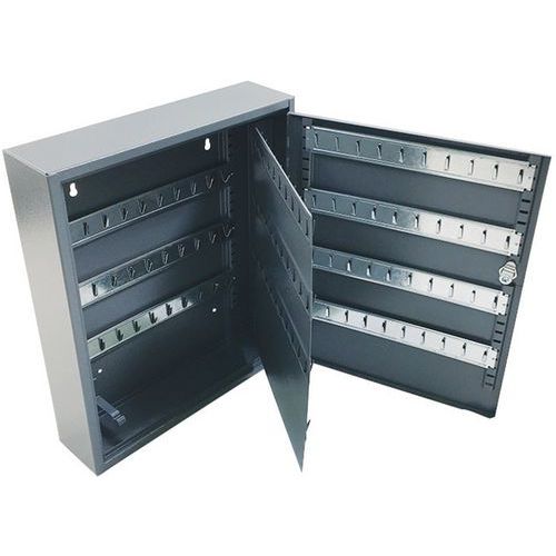 Key Cabinet - High-Security Metal Cupboard - Slimline Safes - Manutan ...