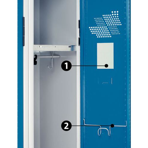Seamline Optimum® 2-column locker - Column width: 300 mm - On feet ...