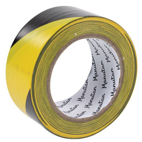 PVC Floor Marking Tape Roll - Adhesive - LxW 33m x 50mm - Manutan ...