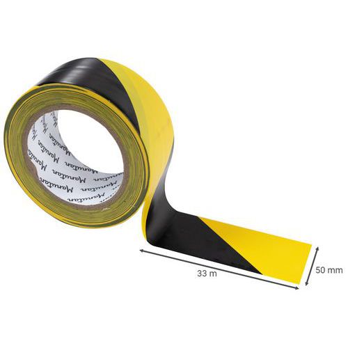PVC Floor Marking Tape Roll - Adhesive - LxW 33m x 50mm - Manutan ...
