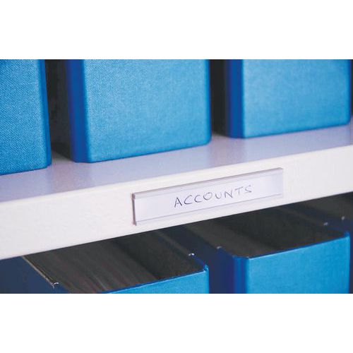 Label Holders | Self Adhesive Label Holder - 1m Strip | Industrial ...