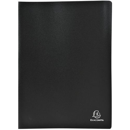 Soft opaque polypropylene display book, 100 pockets - Assorted colours ...