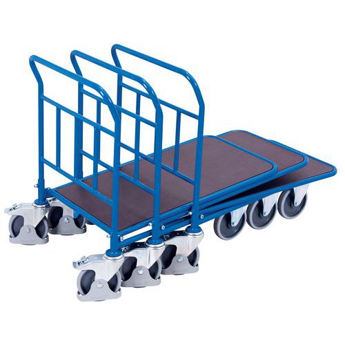 Nesting trolley with ergonomic fixed back - Capacity 400 and 500 kg ...