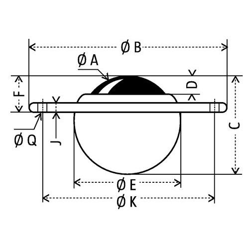 Stainless steel handling ball | Fixing by boxing | Manutan UK