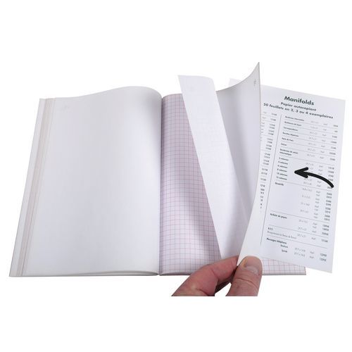 Receipts book - 10.5 x 18 cm - 50 double sheets - Carbonless paper ...