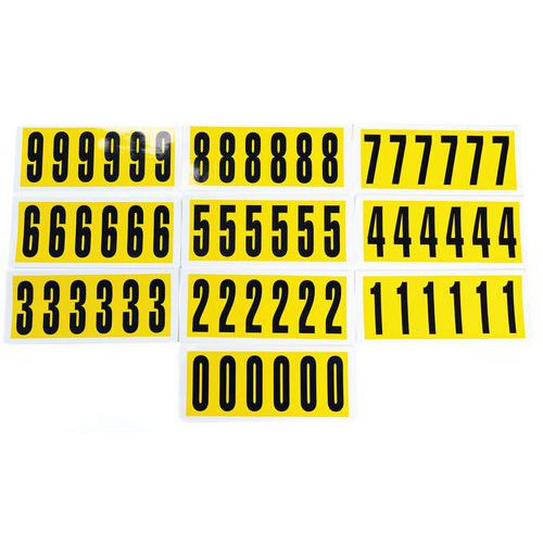 Self-Adhesive Number Labels - A To Z - Location Marker Signs - Manutan ...
