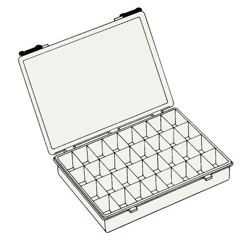 Box with impact-proof compartments - Manutan.co.uk